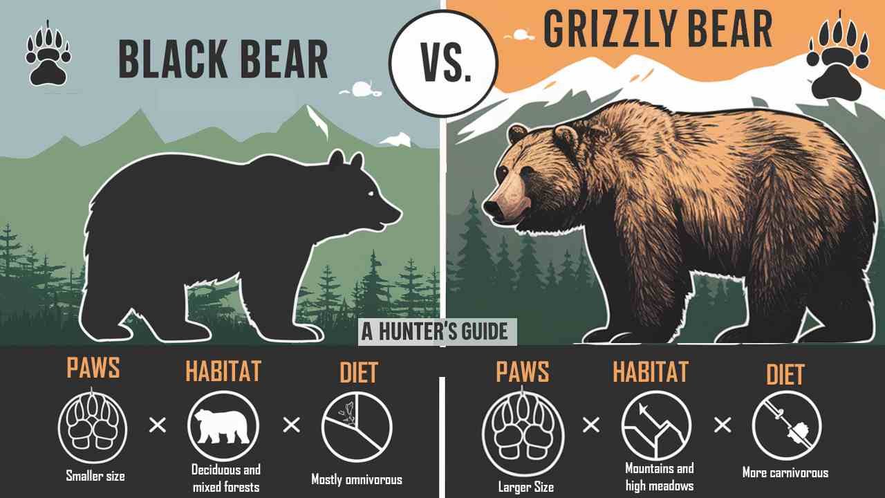 Black Bear Vs Grizzly Bear Hunting: Key Differences and Safety Tips